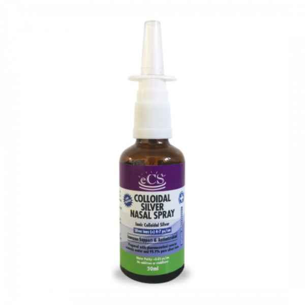 ECS Ionic Colloidal Silver Nasal Spray 50ml – 10ppm Natural Nasal Spray